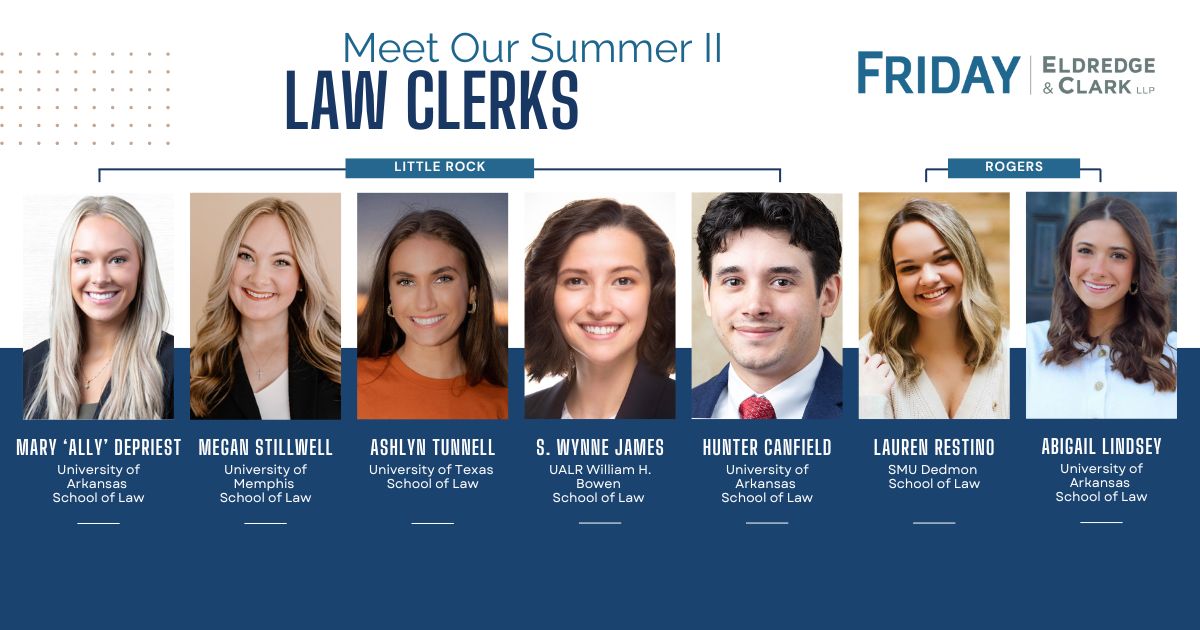 Welcome Summer Session II Law Clerks