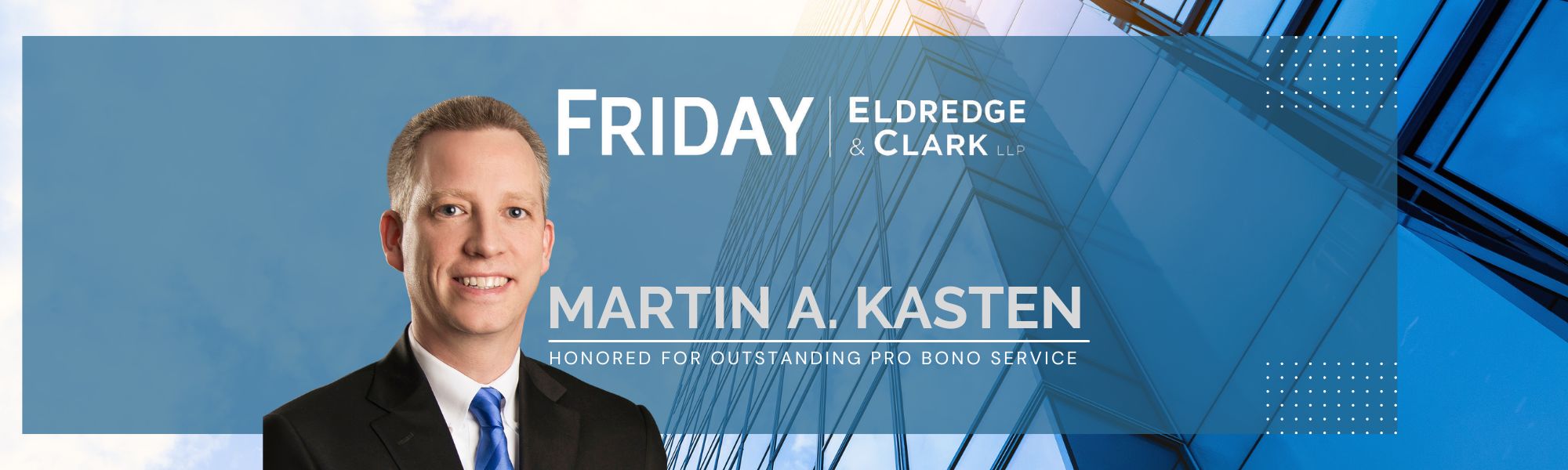 Honored for Outstanding Pro Bono Service